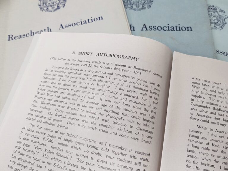 An autobiography from one of Reaseheath's first students - Reaseheath 100