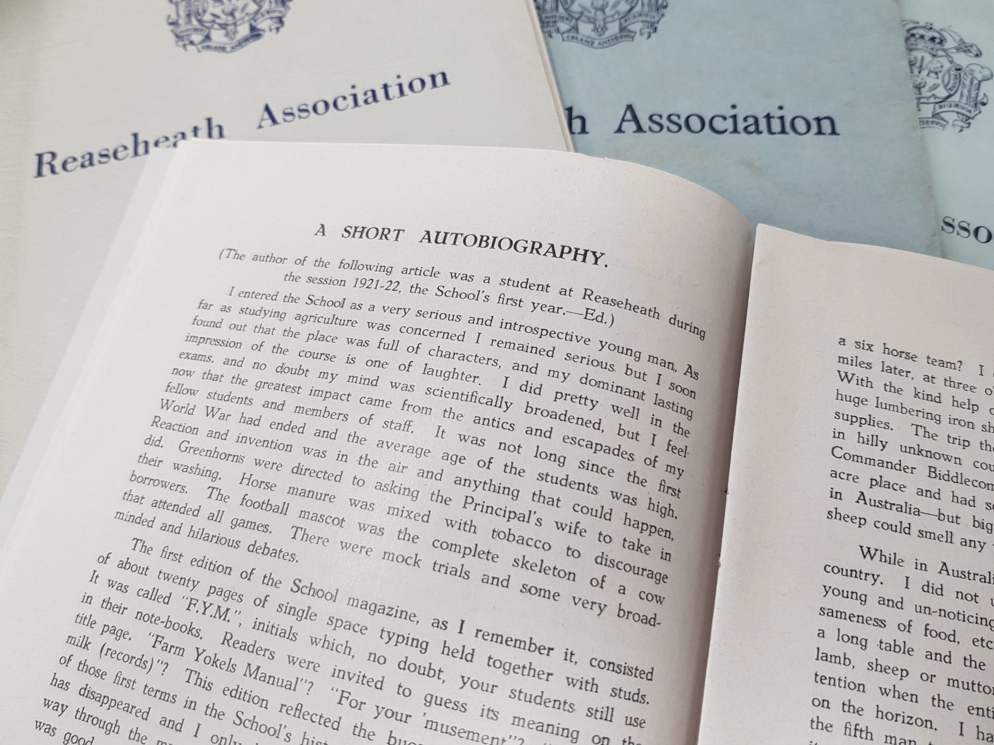 An Autobiography From One Of Reaseheath s First Students Reaseheath 100
